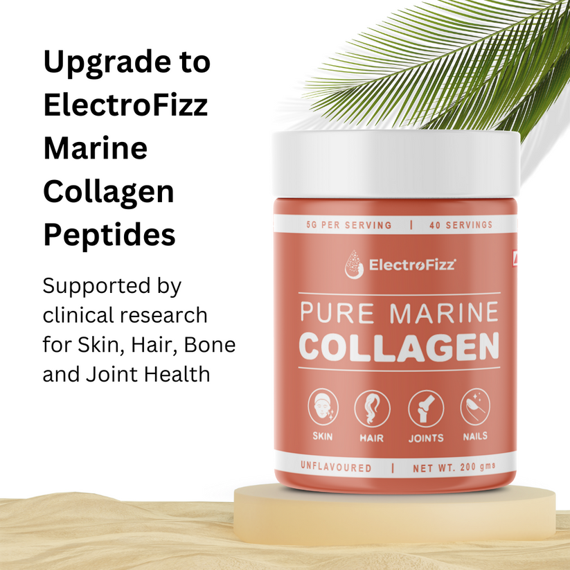 ElectroFizz Pure Marine Collagen Unflavored, Healthy Skin, Hair & Nail ...